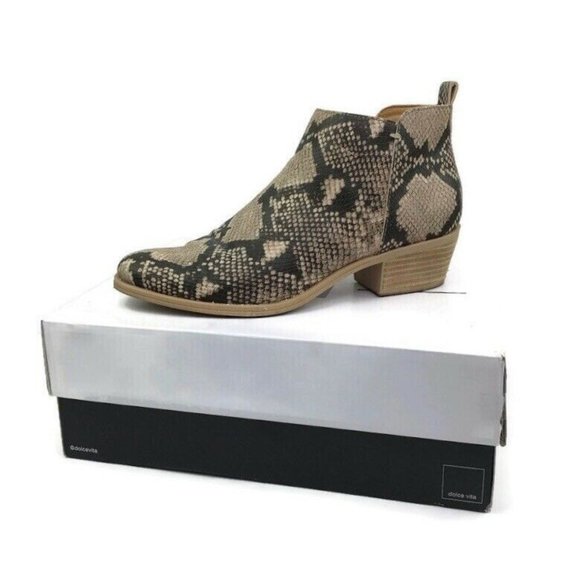 Dolce Vita | Shoes | Dolce Vita Womens 9 Westa Snake Embossed Leather ...